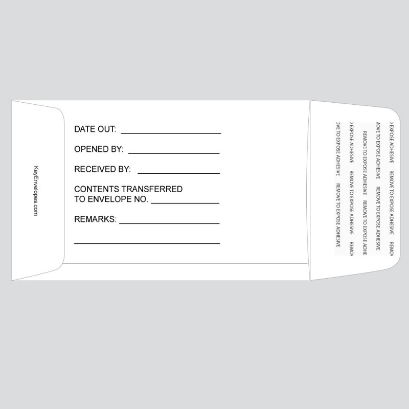 Stock Imprint Dual Control of Keys or Combination Envelopes (Form 825-150)